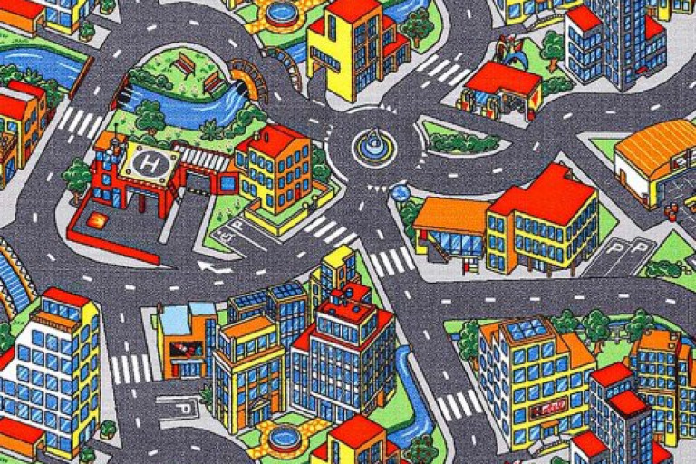 Dětský Koberec Clever Town - Koberce K+K